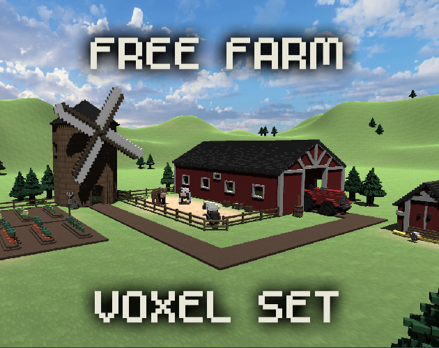 Free Voxel Farm Set by Xeeh