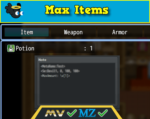 Hakuen Studio Max Items for RPG Maker MZ by Hakuen Studio