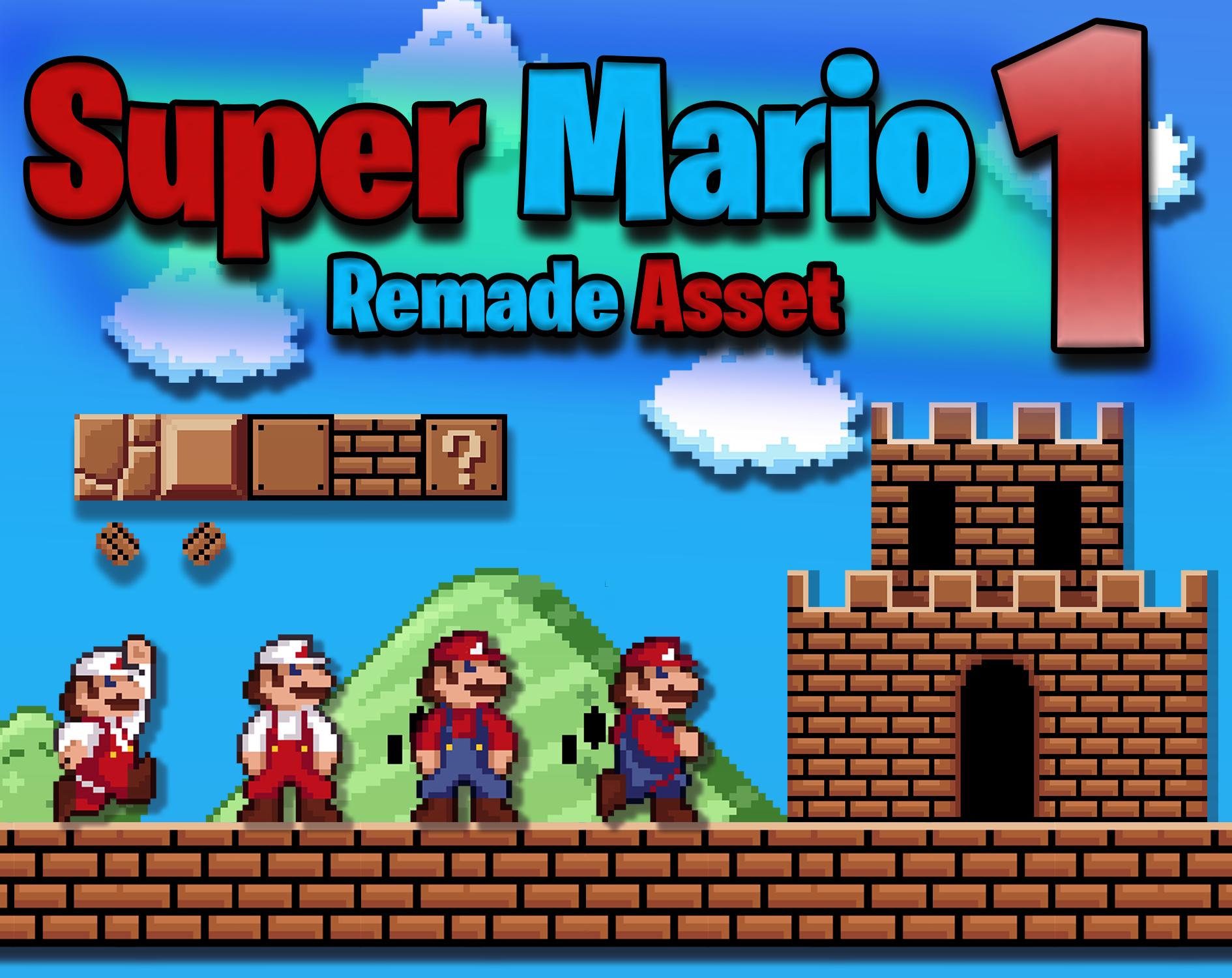 Super Mario 1 Remade Asset by DotStudio