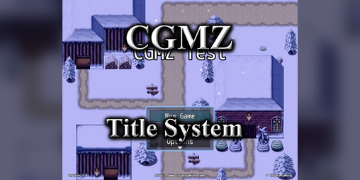 [CGMZ] Title System for RPG Maker MZ by Casper Gaming