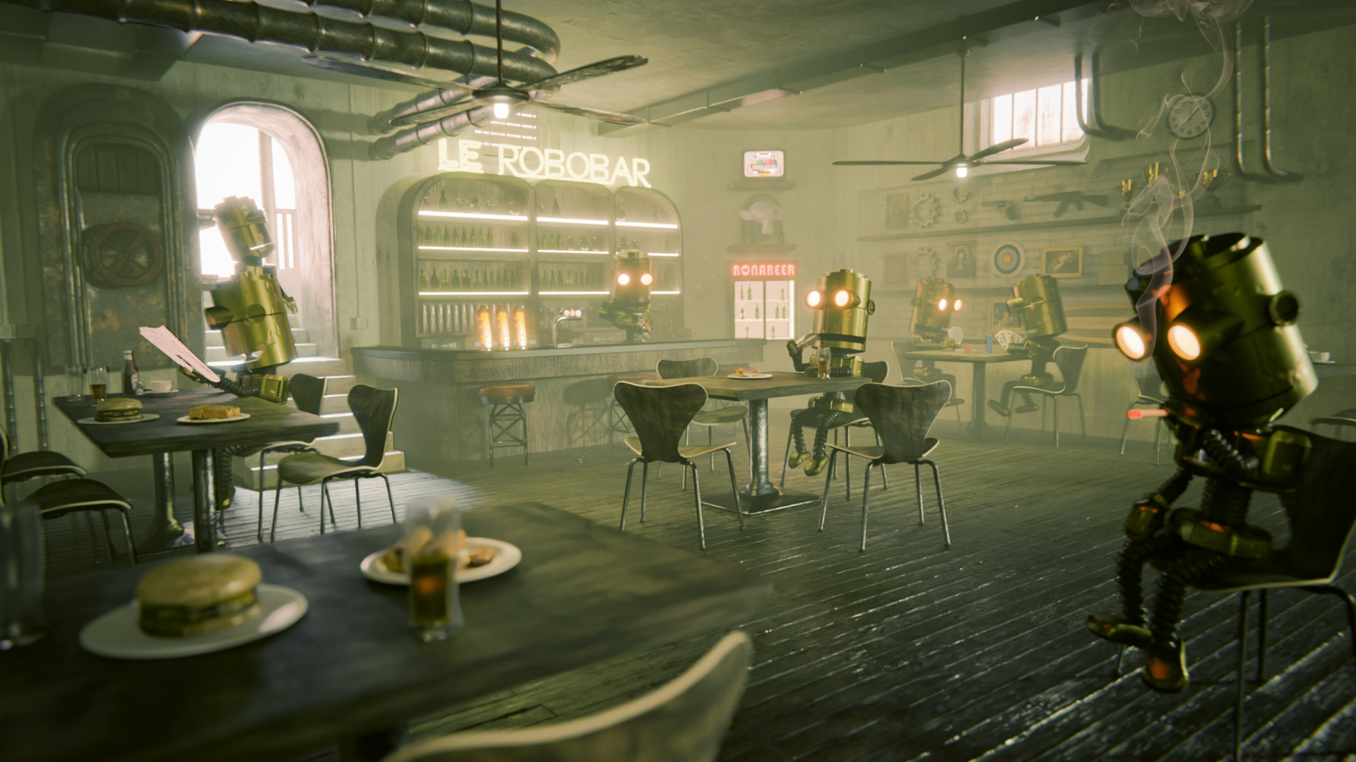 Awareness Test - The Robot Bar by PitiGameDev