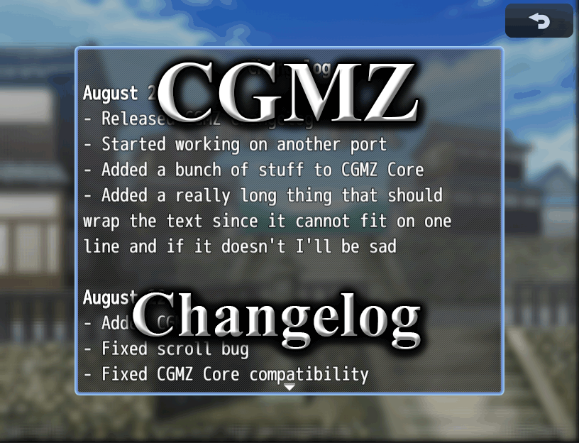 MZ - [CGMZ] Changelog | RPG Maker Forums