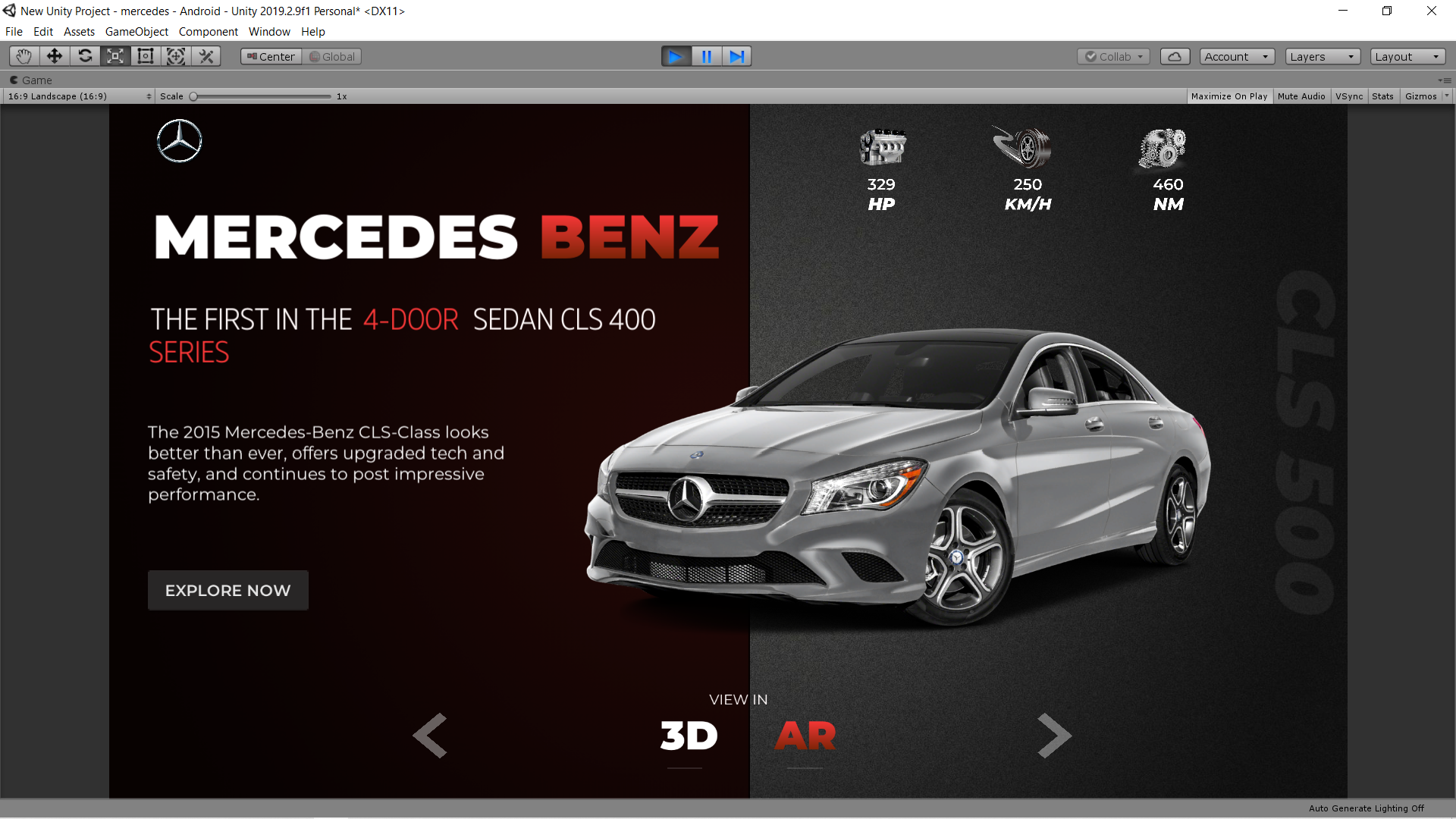 XR Luxury Automobile Showcase (part 1) by Joshua Ajayi