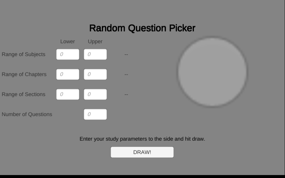 RandomHomeworkQuestionPicker by Kenneth Munk