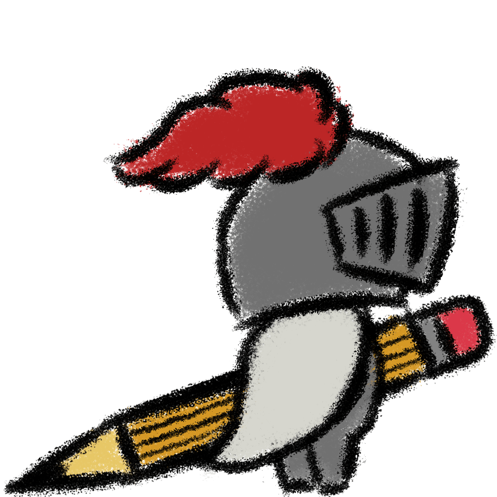 Pencil Knight by jordanso