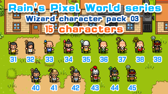 Wizard character pack 03 by Px2d