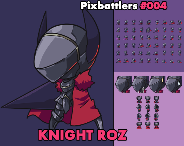 Pixbattlers - Knight Roz by Aekashics