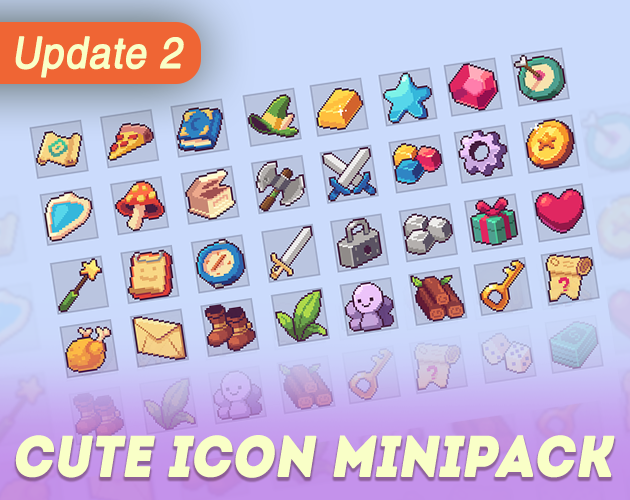 40 Cute icon minipack by aztrakatze