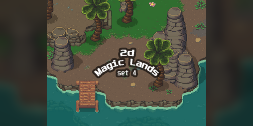 2D Magic Lands SET4 by Szadi art.