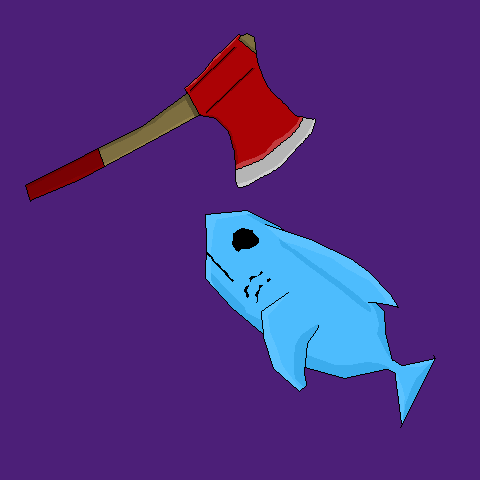 Use Axe On Fish by weckar