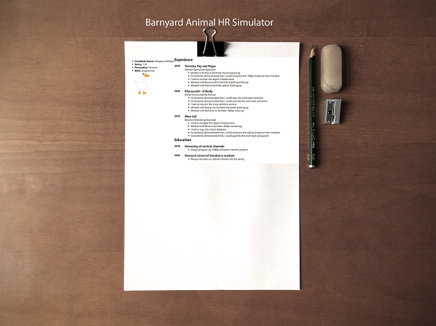 Barnyard Animal HR Sim by Stuckne1