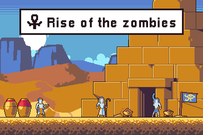 Rise of the Zombies Mummy Pixel Art by Free Game Assets (GUI, Sprite ...