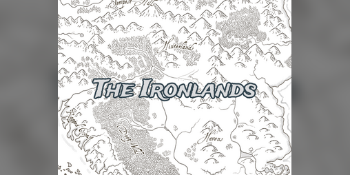 Ironlands Hand-Drawn Map by NotofThisWorld