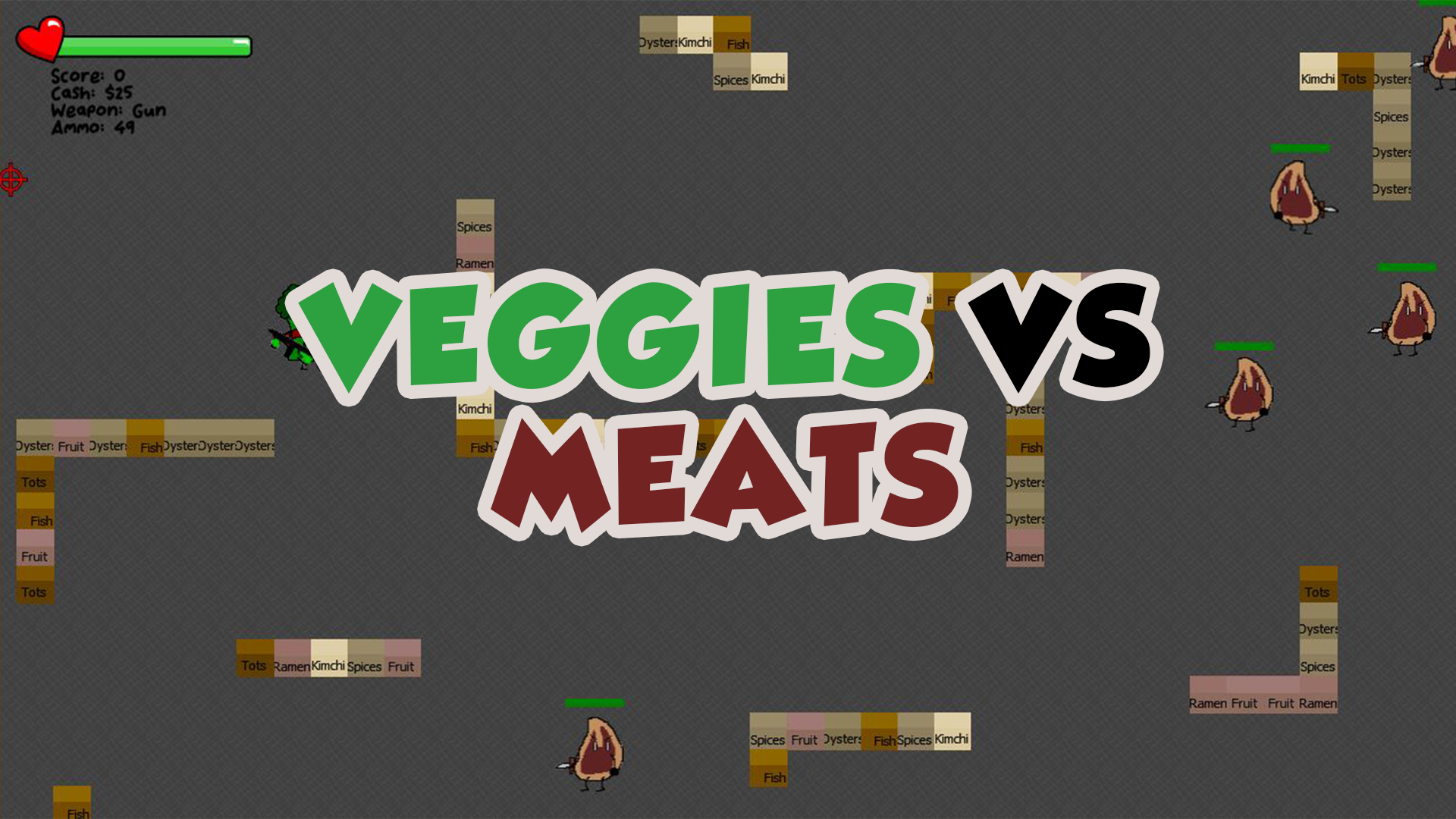Veggies VS Meats Prototype by Minoqi