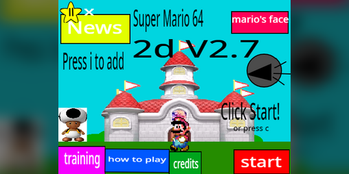 Super Mario 64 2d by Raks23171