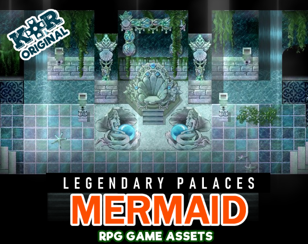 KR Legendary Palaces ~ Mermaid Tileset for RPGs by Kokoro Reflections