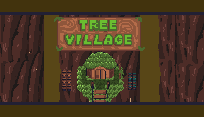 RPG Tree Village Tileset by roaolsen