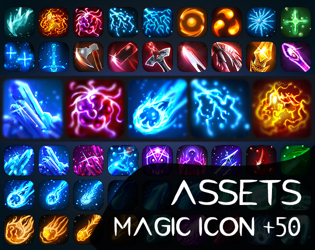 Assets: Skill & Abilities Icon Pack[+50] #1 by Wenrexa
