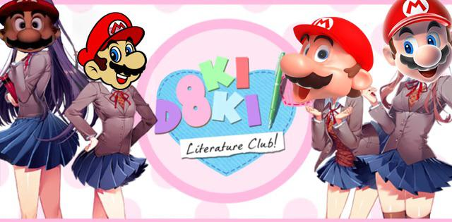 Mario Mario Literature Club by NubCake14
