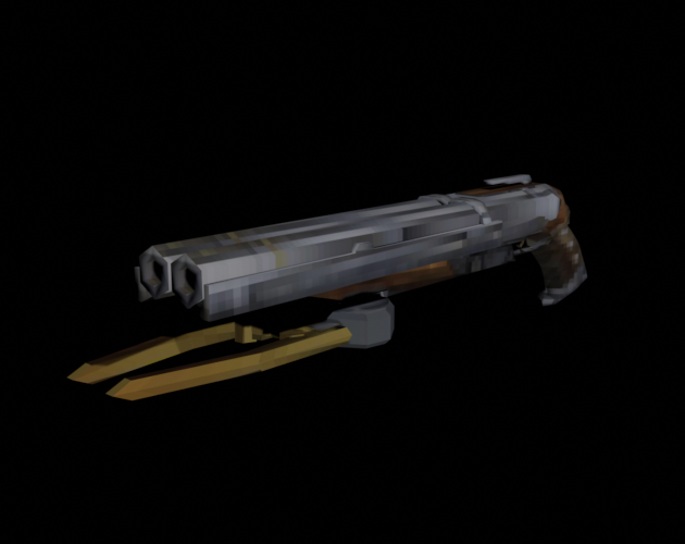 PS1 Style doom eternal shotgun by 3JUP1T3R