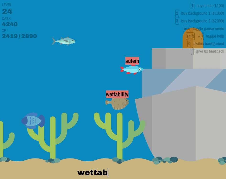 Typing Aquarium by daimessdn