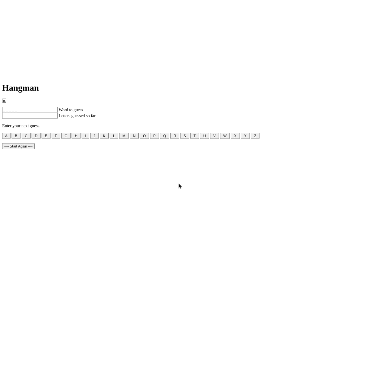 Hangman Food Edition by multiplegamesman