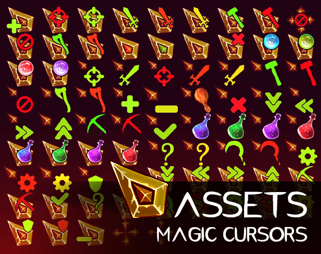 Assets: Magic Cursors Pack 4 [+77] by Wenrexa