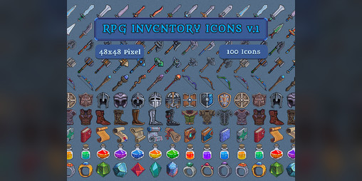 RPG Inventory Icons v.1 by Erkmen Design