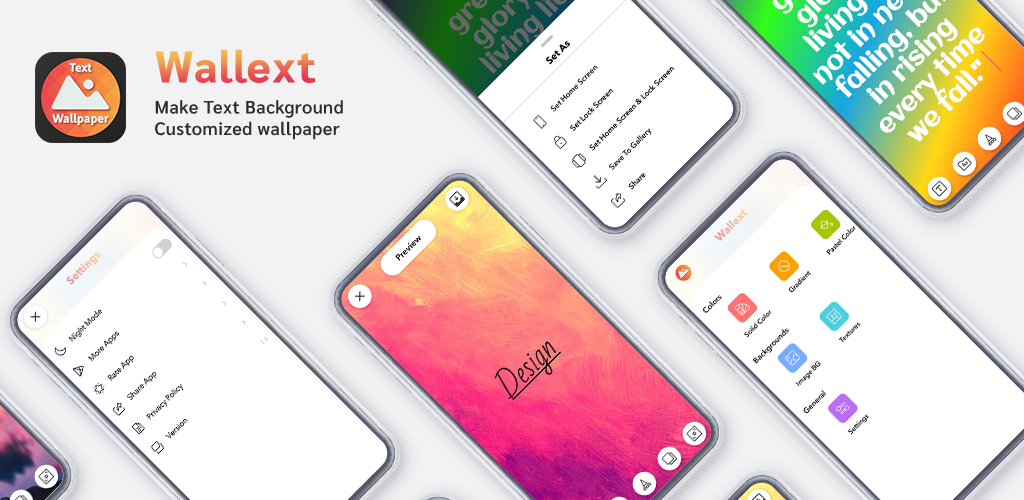 Wallext: Make Text Background Customized wallpaper by wallextwallpaper