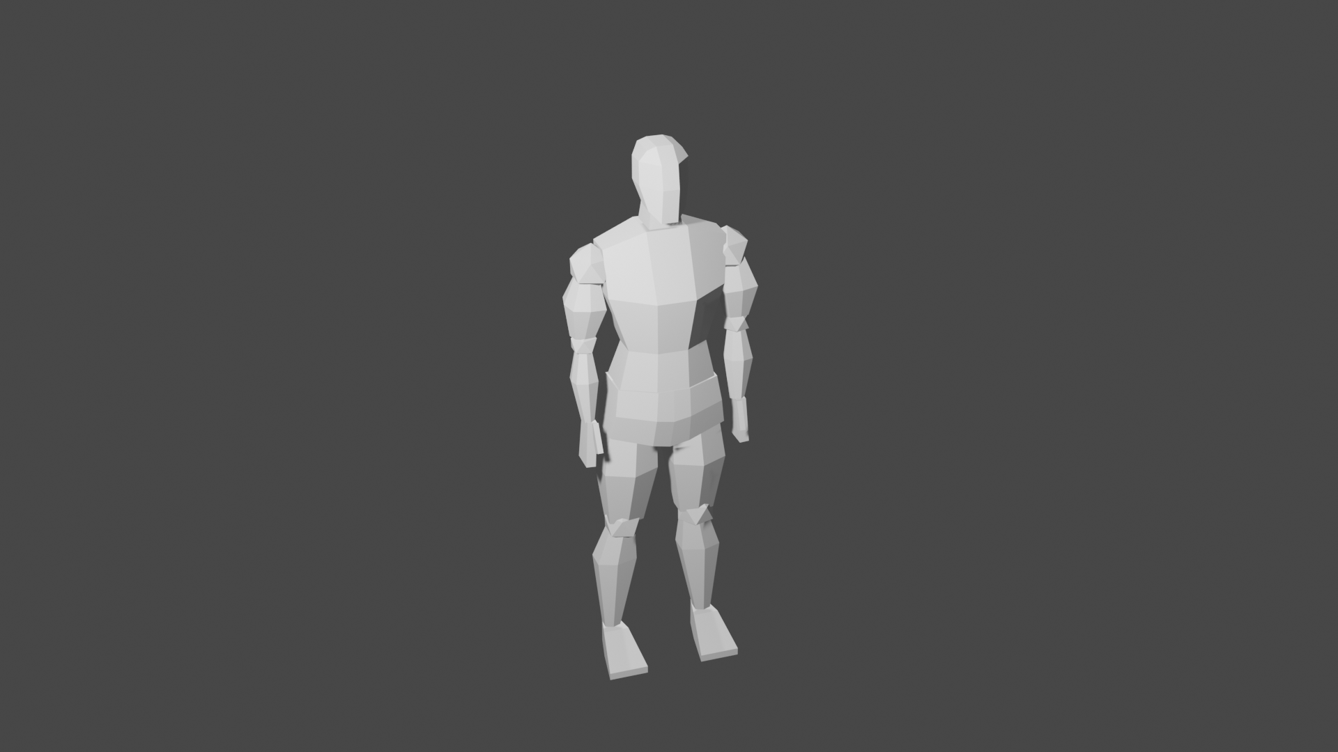 Low Poly Human by Samuel Gauthier