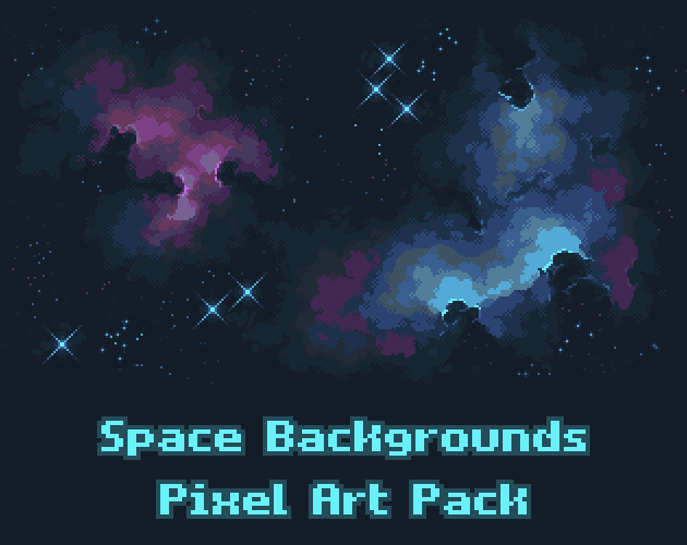 Space Backgrounds Pixel Art Pack by Norma2D