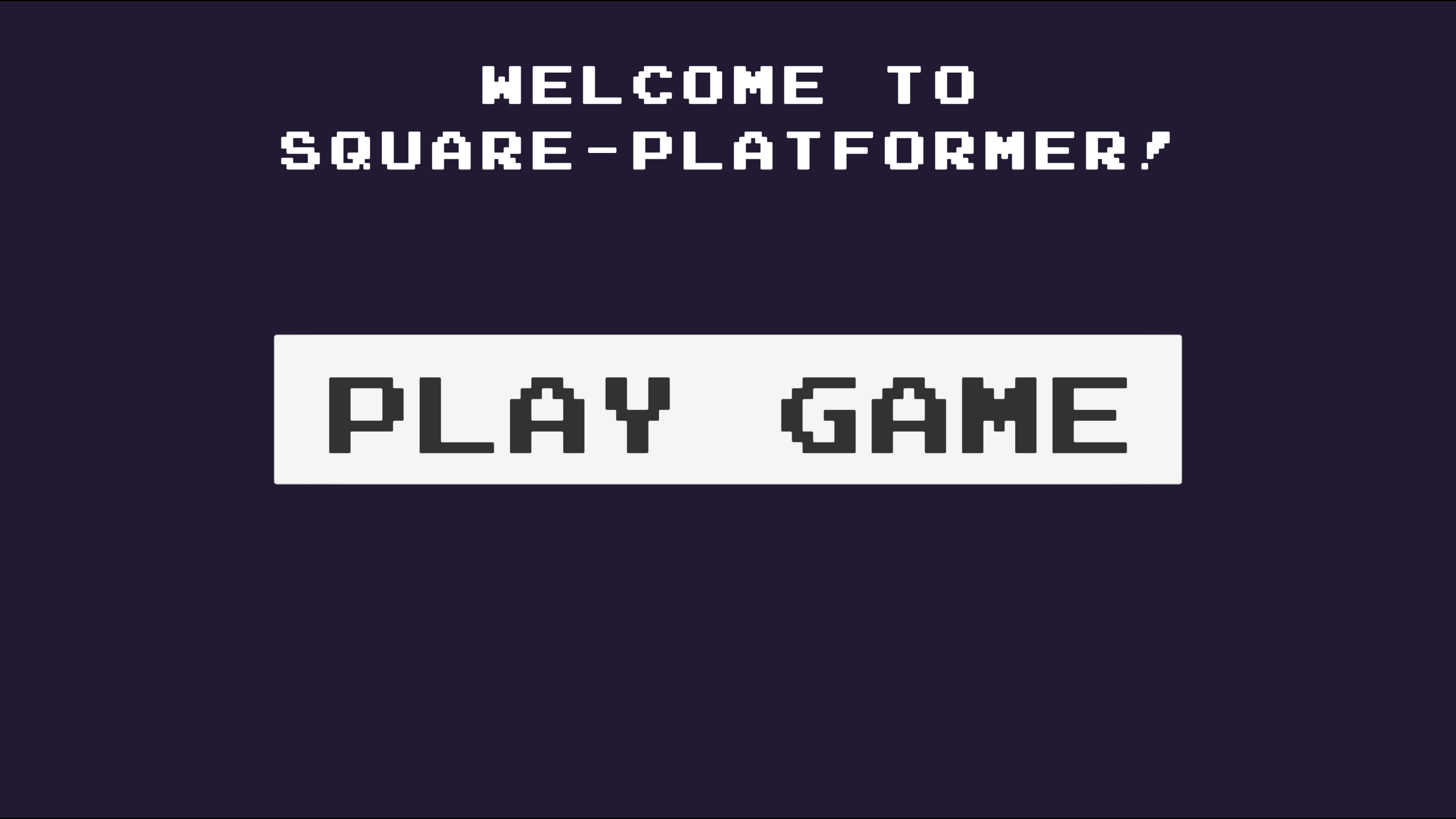 Square Platformer by Sakros