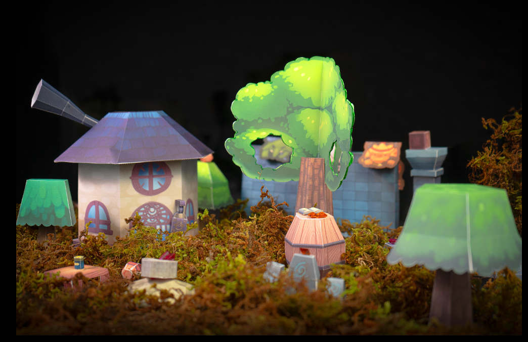 Small Village Papercraft Bundle by Papelchemy