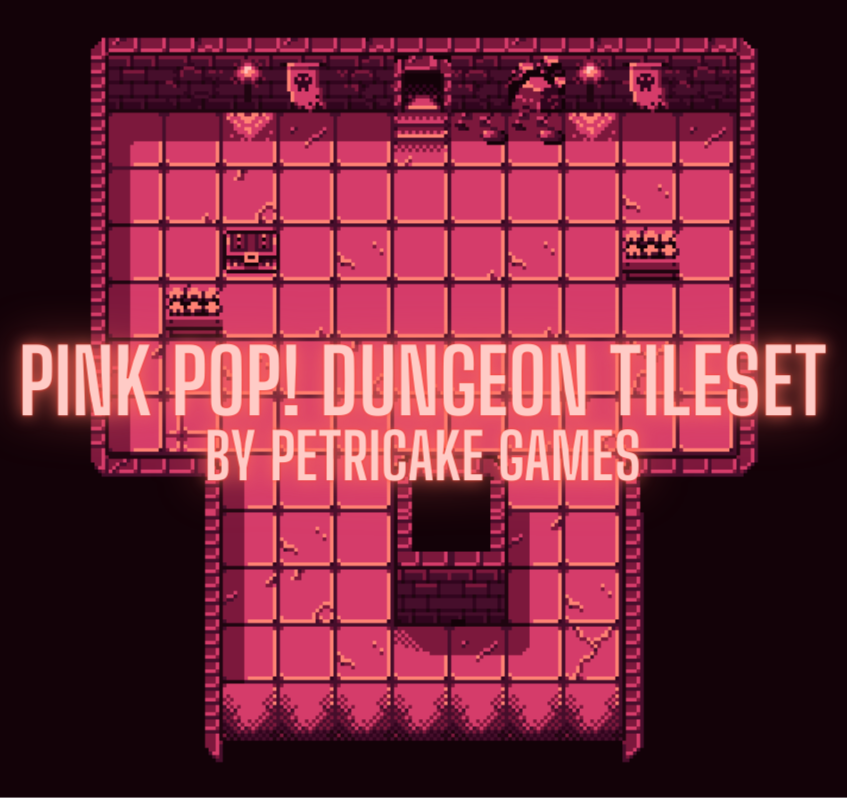 Pink Pop! Dungeon Tileset by PetricakeGames