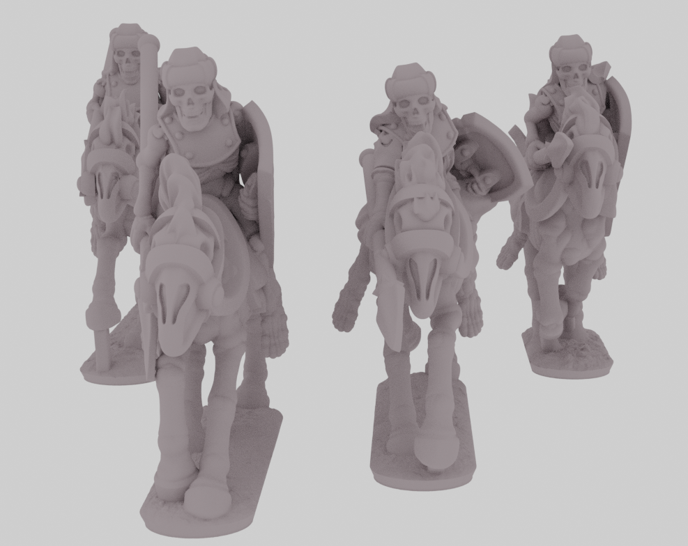 10mm Undead Cavalry by Blue Veil Miniatures