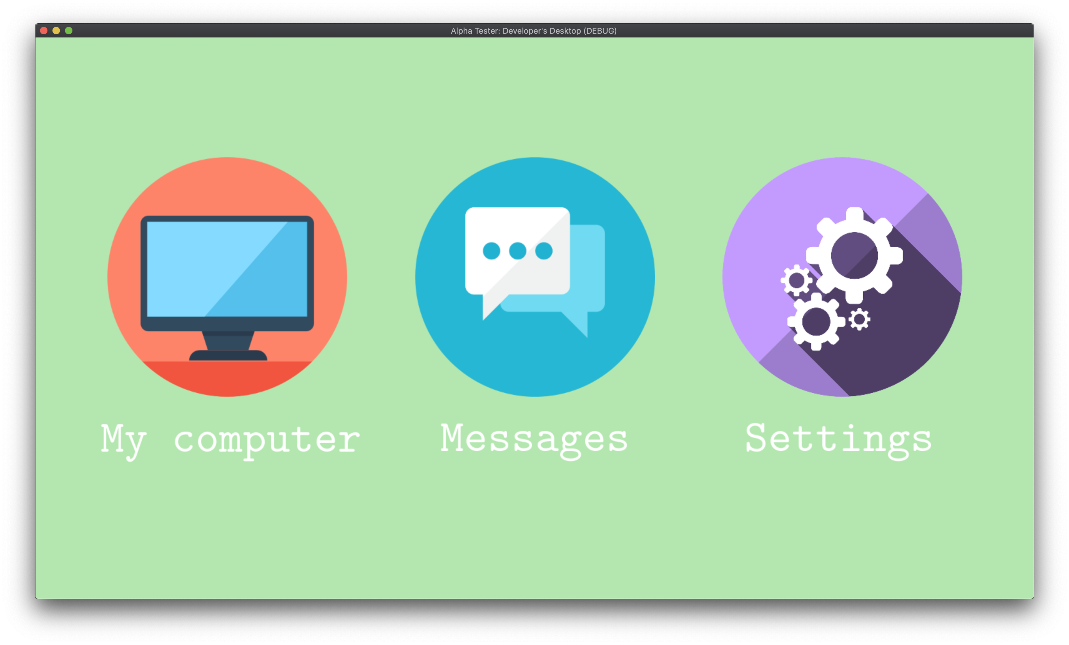 Alpha Tester: Developer's Desktop by cmd16