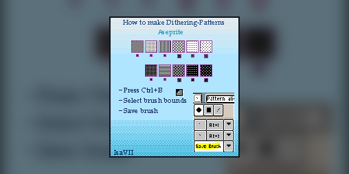How to make Dithering-Patterns in Aseprite by IsaVII