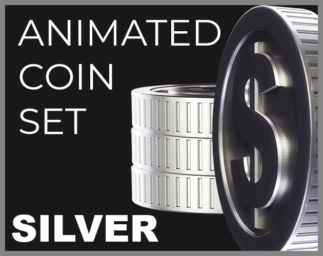 2D Animated Coin - Silver by xcacay