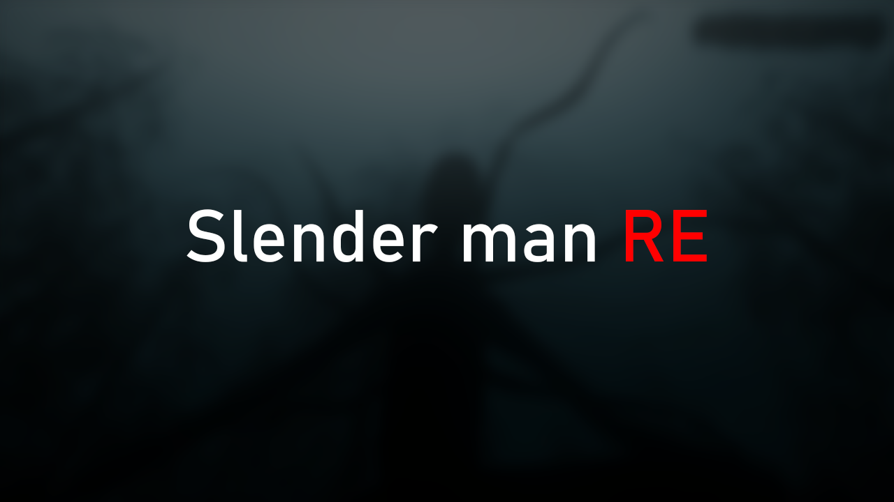 Slender man RE by Palexen