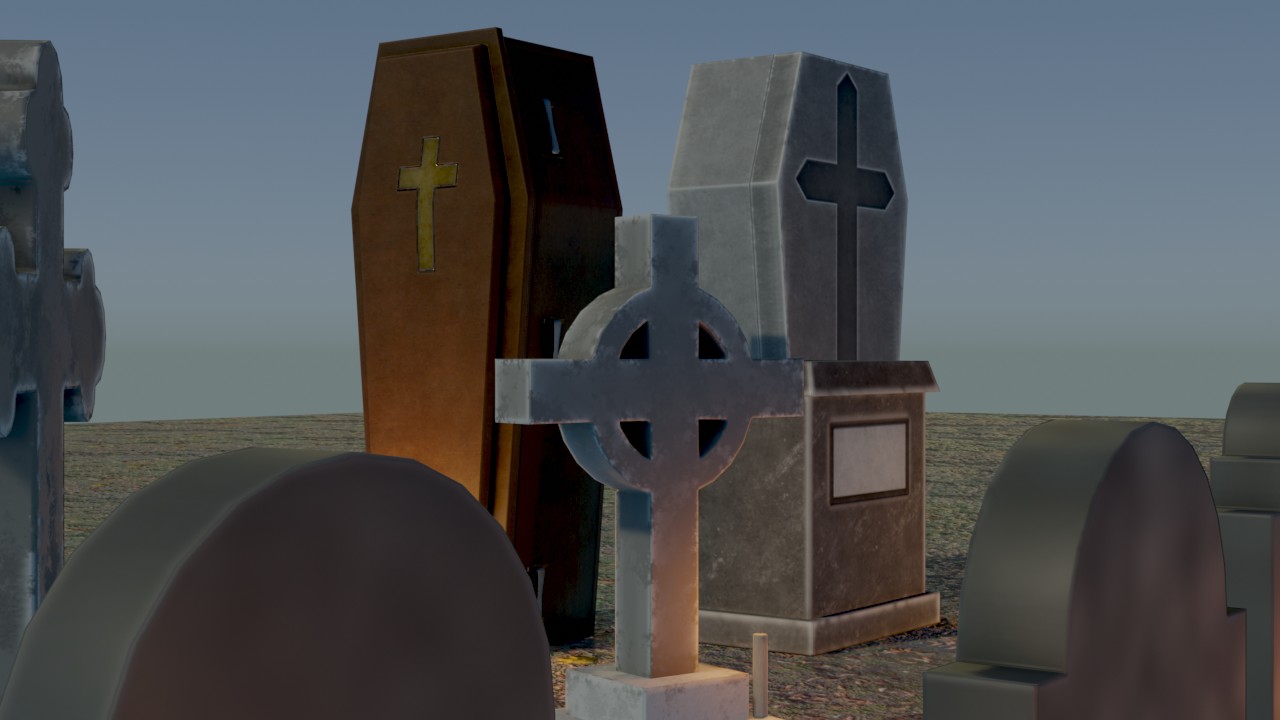 Graveyard Props by loafbrr