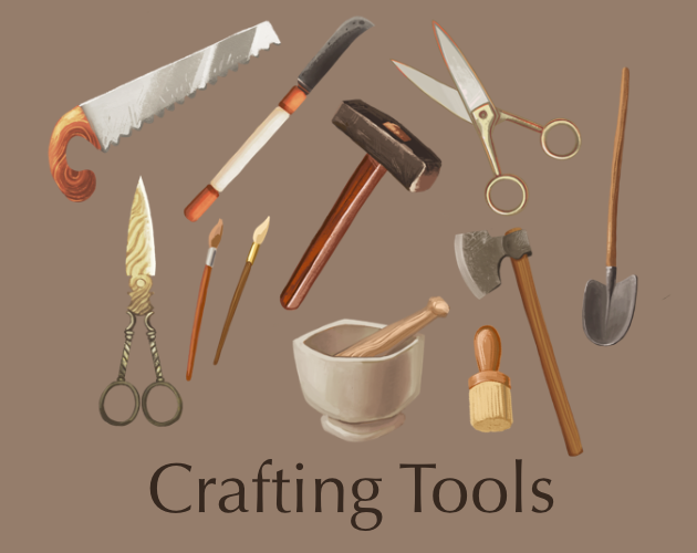 Painted Crafting Tools set by Nim