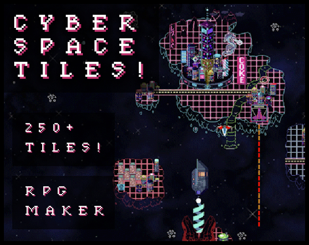 Cyber Space Tileset Retro Pixels for RPG Maker MV by Merchant Prince ...