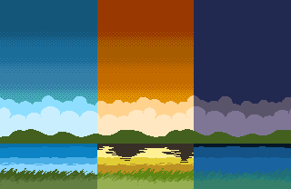 Riverside Park Parallaxing Background by Enjl