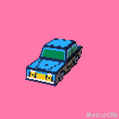 Werecar by Buscadon for picoCAD Jam 8: Vehicle - itch.io