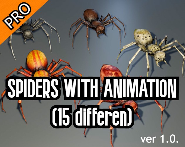 Giant Animated Spider by FariszWP