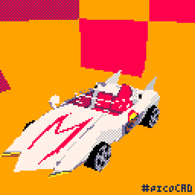 Mach 5 - picoCAD Jam by ThrashiP for picoCAD Jam 8: Vehicle - itch.io