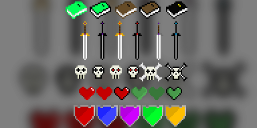 Pixel, Hud elements by ChaoticLindo