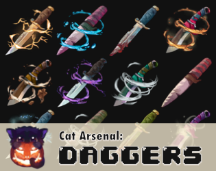 Cat Arsenal: Daggers by Little Evil Cat
