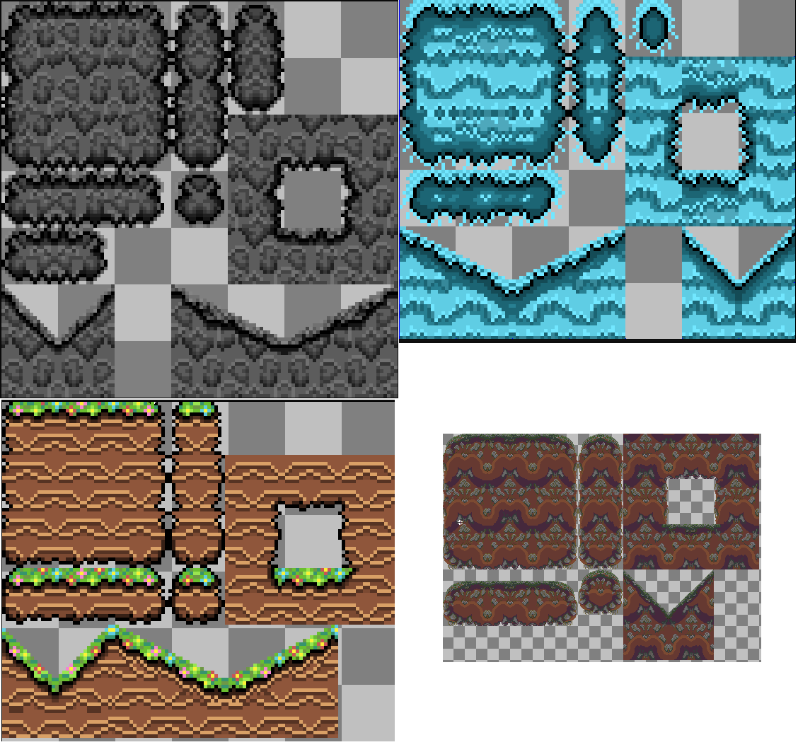 Pixelart Tilesets by Dinra