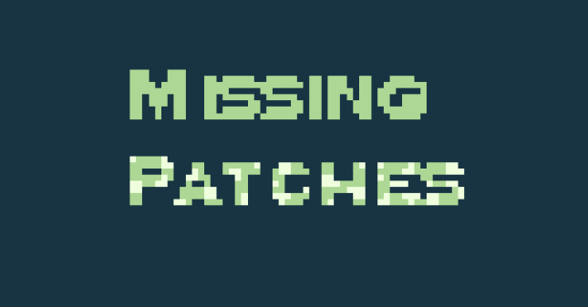 Missing Patches by Aveenash Manoharan